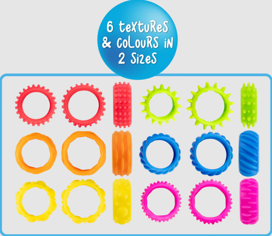 Sensory Sprouts Textured Fidget Rings Set – The Sensory Studio