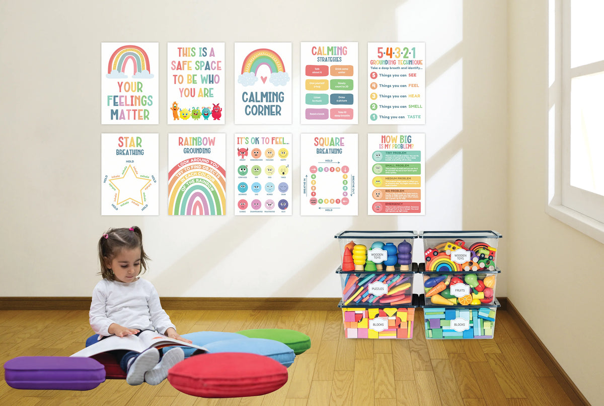 Giggle & Grow Calming Corner Poster Set of 10 – The Sensory Studio