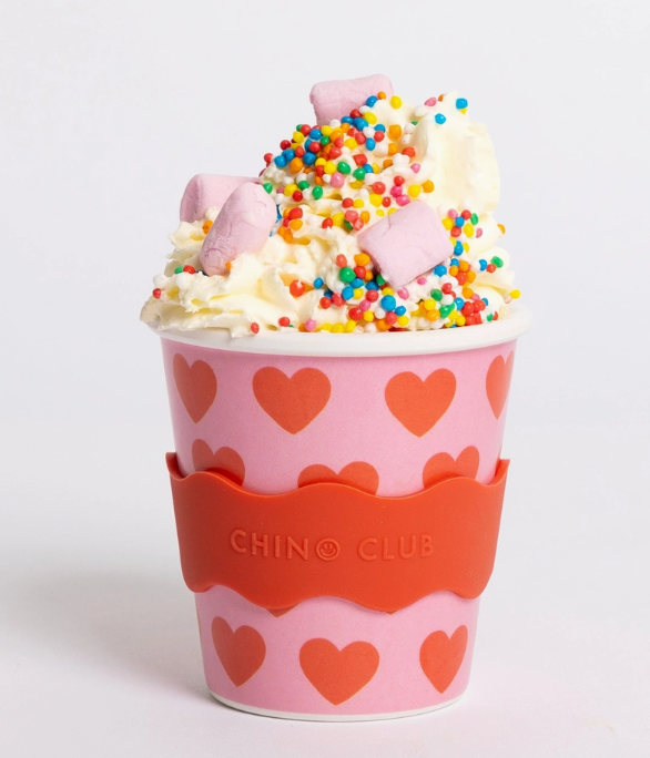 Chino Club Babychino Cup: Hearts 4oz – The Sensory Studio