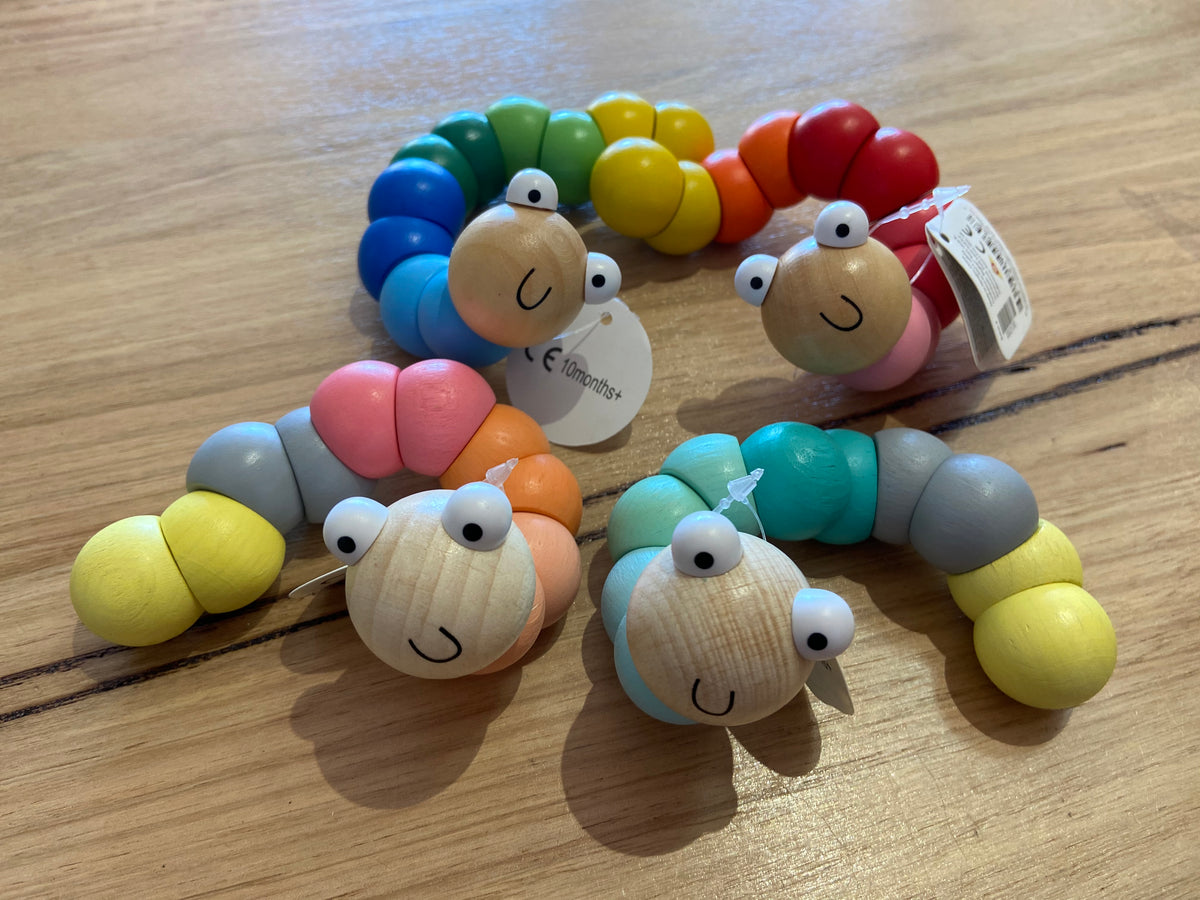 Wiggly Worm Wooden fidget - Pink – The Sensory Studio